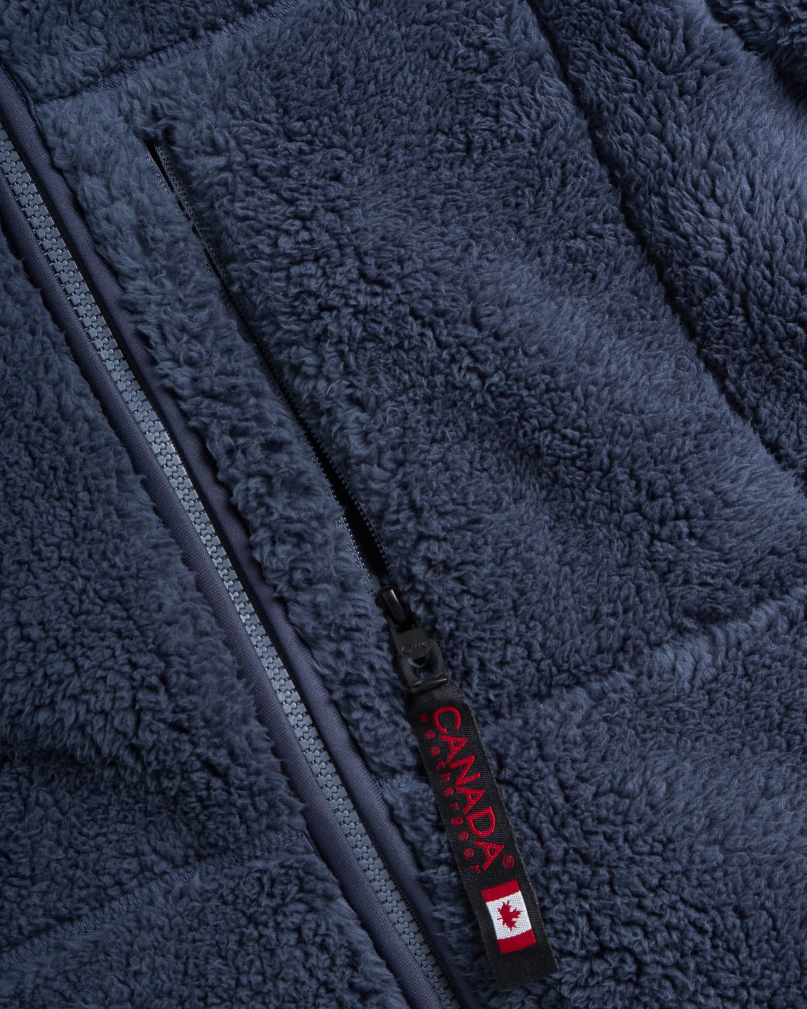 CANADA WEATHER GEAR Women’s Fleece Sweatshirt Jacket - Full Zip Sherpa Fur Bomber Jacket - Teddy Coat for Women (S-XL), Size Large, Dusty Blue