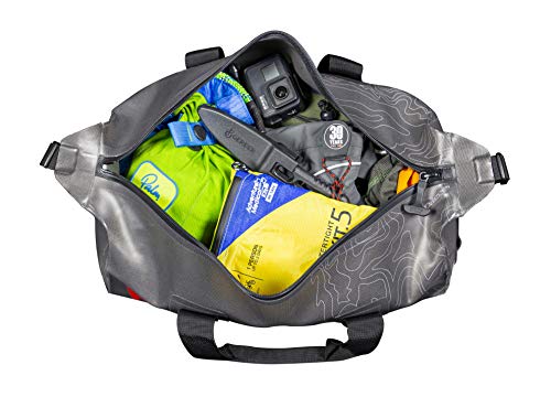 Dagger On-Tap Dry Bag Duffel | Kayak Dry Bag with Tie Down Rings | Waterproof Zipper and Compression Straps, Dark Gray, 15L (8090003)