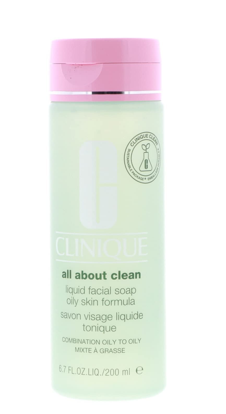 Clinique All about Clean Liquid Facial Soap Oily Skin, 6.7 Ounce