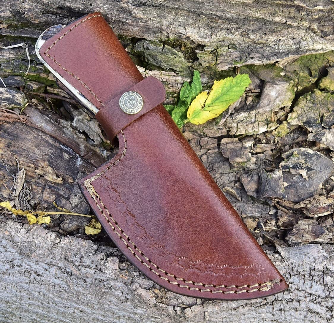 Damascus Hunting Knife Damascus Fixed Blade Knife Damascus Gut Hook Knife Damascus Ka br Knife Handmade Knives Camping knives