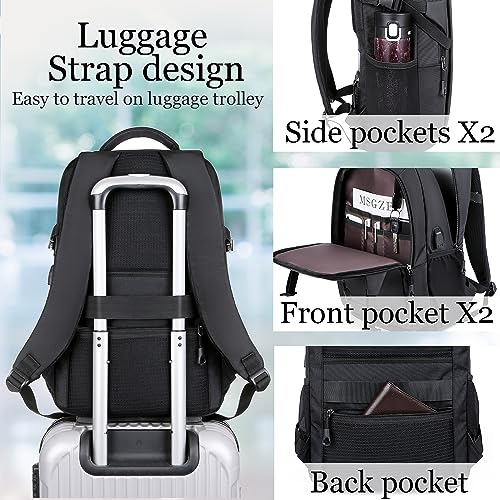Kamlui Laptop Backpack for Men 15.6 Inch 16 Travel Business Trip Waterproof Computer Case Laptop Bag
