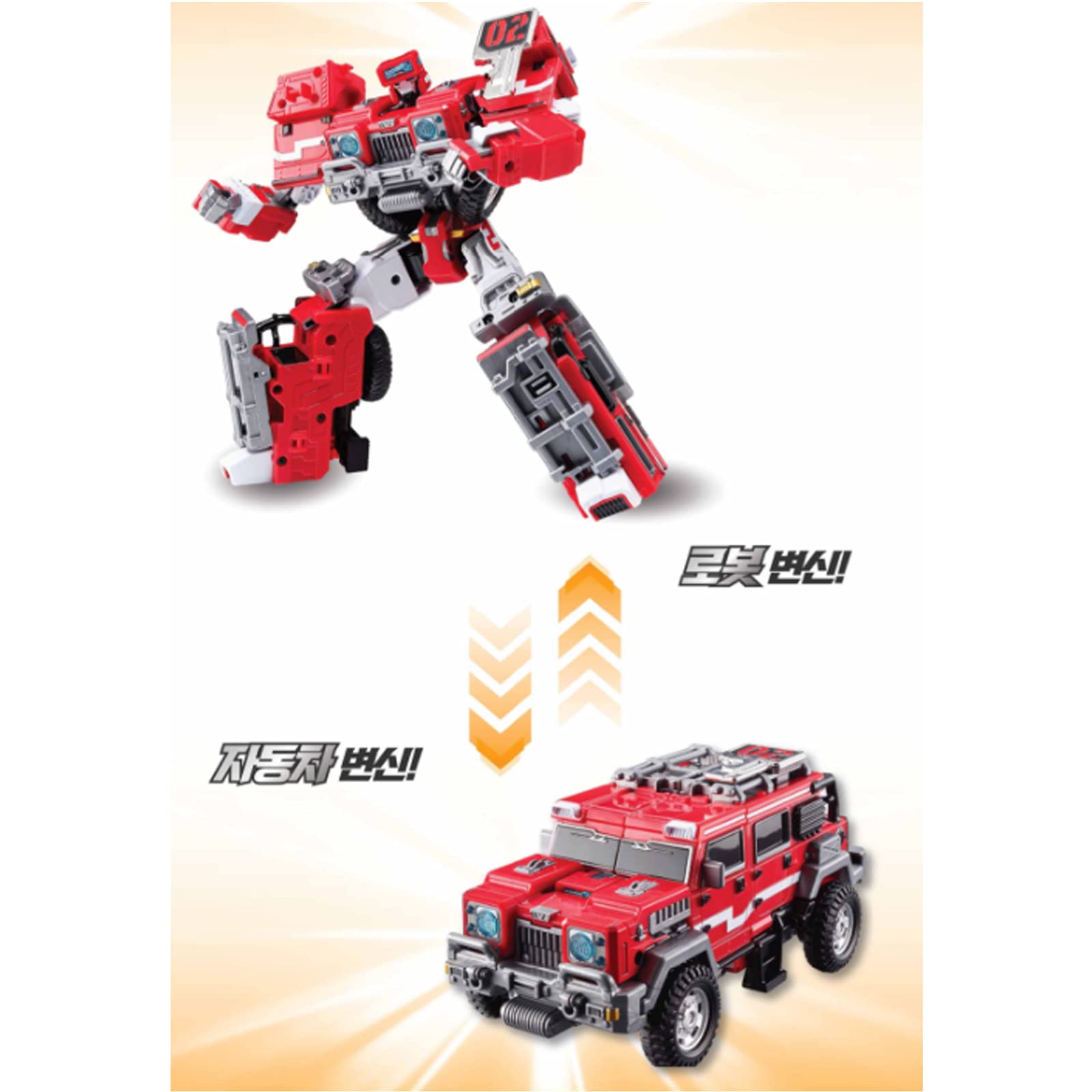 Tobot V Wild Chief Transforming Robot to Car Transformation Action Figure