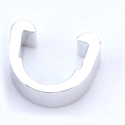 CLISPEED 10pcs MTB Bike Road Bicycle C-Clips Clamp Housing Hose Guide for Brake Derailleur Shift Cables (Silver)