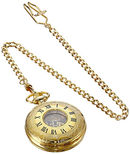 Charles-Hubert, Paris Gold-Plated Mechanical Pocket Watch