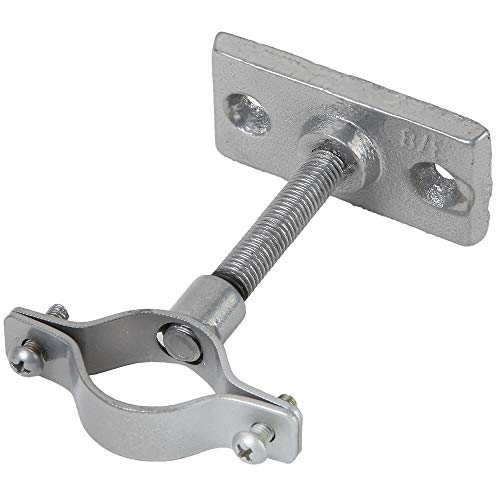 Lily's Home Bar Wall Mount Single Wine Bottle Display Holder, Industrial Design with Mounting Hardware, Works with Wine or Liquor Bottles, Silver Finish (4-1/2β x 1-3/8β x 2-3/4β)