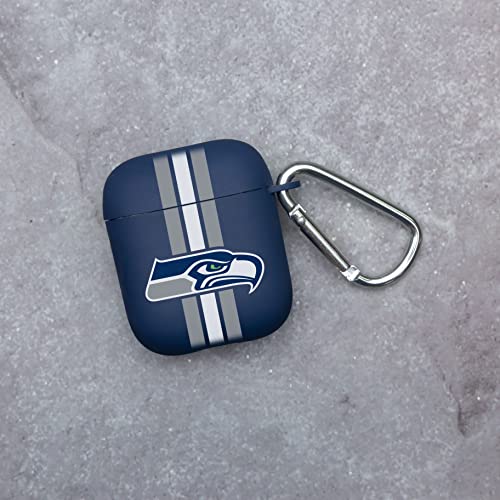 GAME TIME Seattle Seahawks HD Case Cover Compatible with Apple AirPods Gen 1&2 (Stripes)
