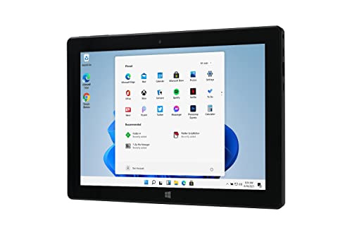 Fusion5 10.1" Windows 11 Full HD Tablet - FWIN232 PRO S3 Ultra Slim Windows Tablet PC - 8GB RAM, 256GB Storage, N4120 Quad-Core CPU, FHD (1920x1200) Display, Micro HDMI, M.2 SATA Expandable Storage