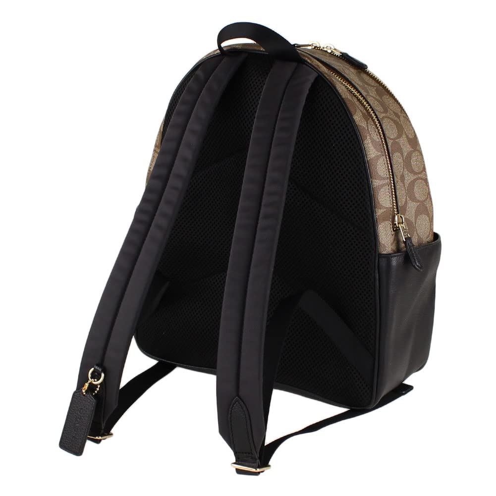 Coach Women's Sustainable Court Backpack (Khaki Black)