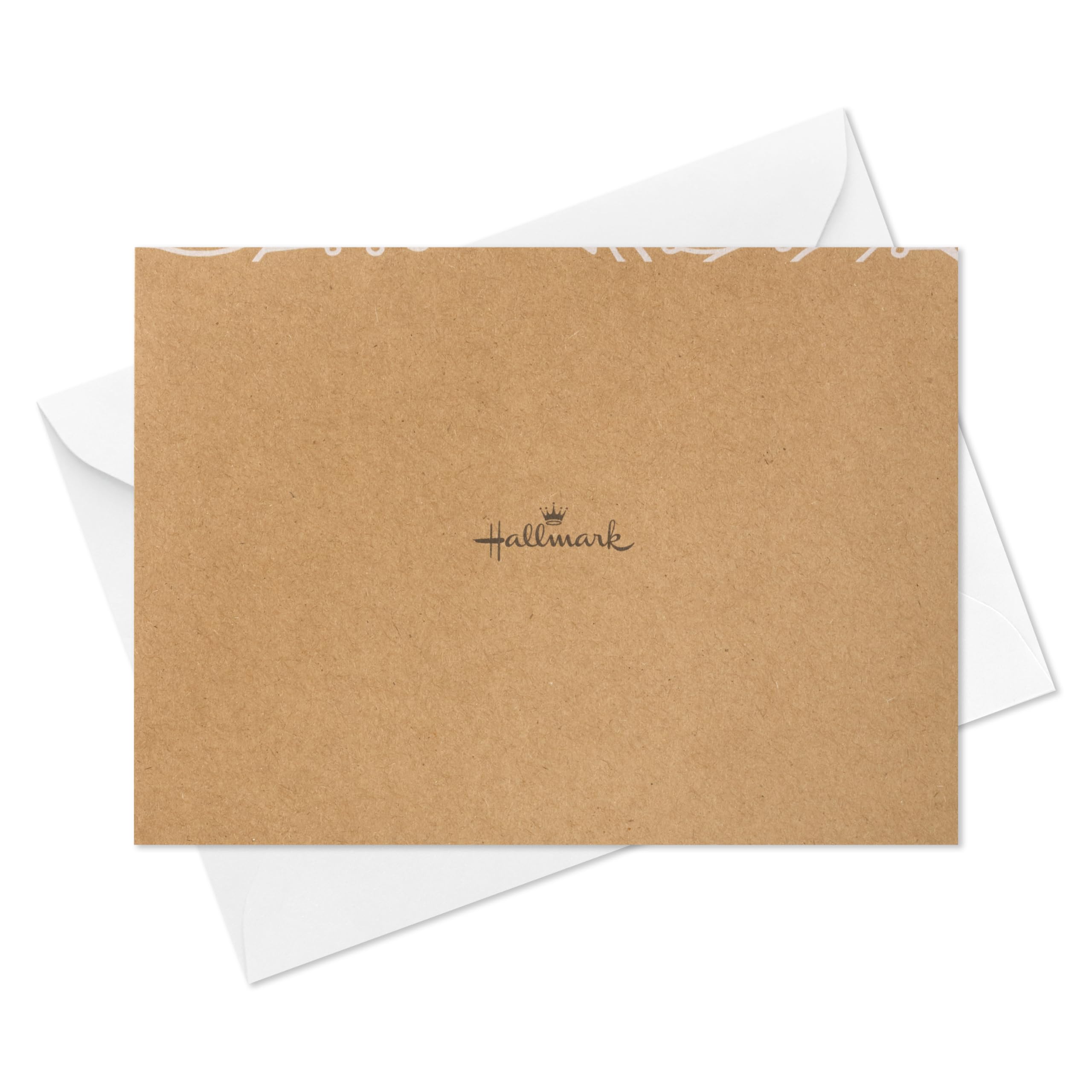 Hallmark Bulk Kraft Thank You Notes (100 Blank Cards with Envelopes) for Weddings, Engagement Parties, Bridal Showers