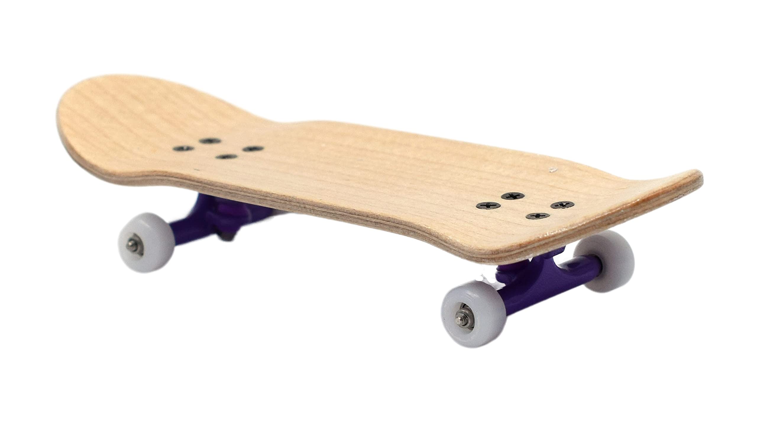 Teak Tuning 32mm Pro Fingerboard Heat Transfer Graphic Complete - Fully Assembled with Pro Level Parts - Pro Shaped Wood Deck (34x97mm), UltraSpin Wheels, Prodigy Trucks - Purple Yeti