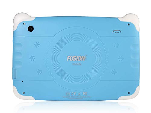 Fusion5 7" KD095 Kids Tablet PC - 64-bit Quad-core, Android 8.1 Oreo, WiFi, Parental Controls, Kids Learning Tools, 32GB Storage, Dual Cameras, Kids apps, Tablet PC for Kids (Blue)