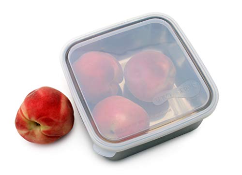 U Konserve To-Go Stainless Steel Square Food-Storage Bento Box Lunch Container 50oz - Clear Airtight Lid - Dishwasher Safe - BPA Free - Eco Friendly