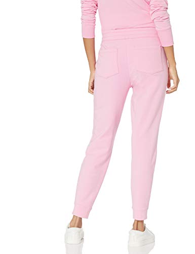 Daily Ritual Women's Relaxed-Fit Terry Cotton and Modal Patch Pocket Jogger Pants, Pink, Medium