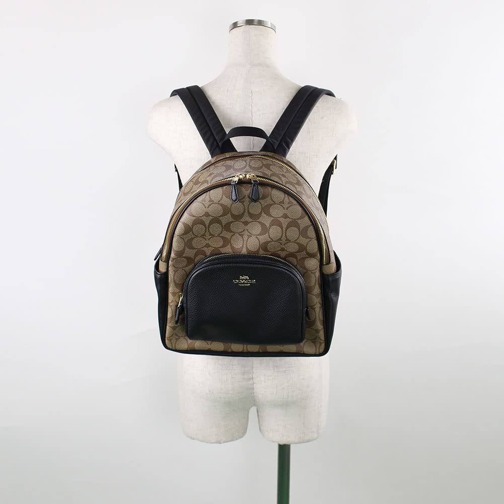 Coach Women's Sustainable Court Backpack (Khaki Black)