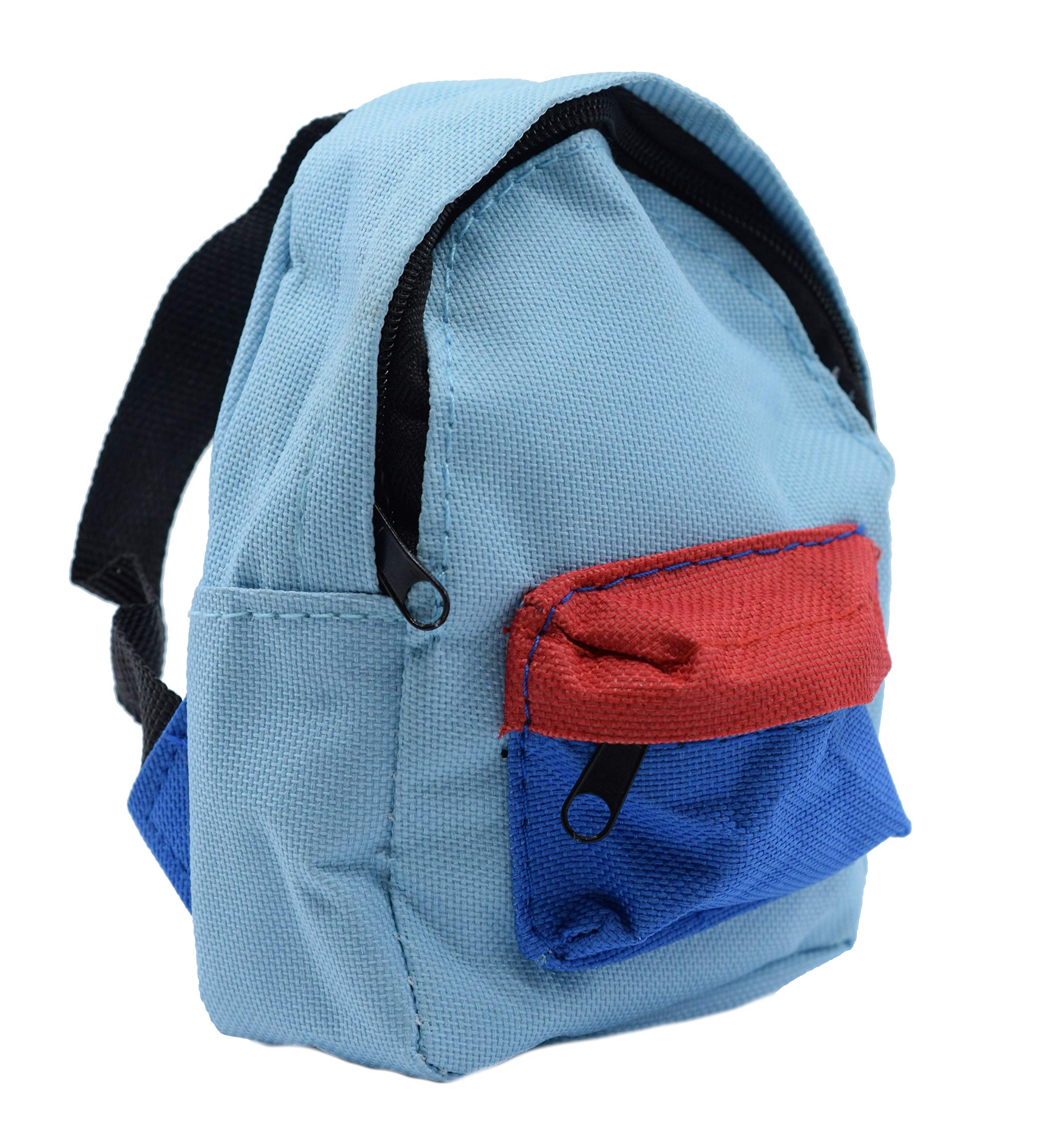 Teak Tuning Fingerboard Backpack Case, Blue - 5" x 3.75" - Miniature Canvas Bag for Tuning Travel & Storage