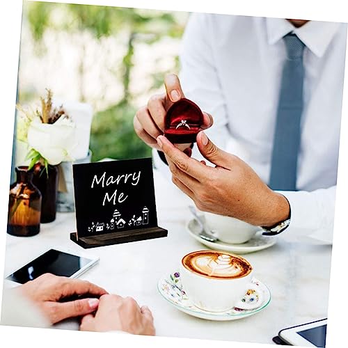 Ciieeo 10pcs Chalkboard Signs DIY Blackboard Decorative Table Blackboard Small Blackboard Mini Blackboard Easel Mini Table Blackboard Message Board Self Made Bamboo Note Board