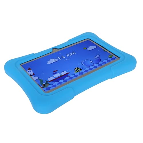 DAUERHAFT 7 Inch Kids Tablet, WiFi 100‑240V Dual Camera Child Tablet 2GB RAM 32GB ROM for Learning (US Plug)
