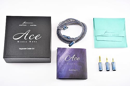 HiFiGo Kinera Ace 2.0 Modular Upgrade Earphone Cable, IEMs Replaceable 8-Strand Silver-Foil & Copper Alloy Wire Cable with 2.5mm/3.5mm/4.4mm Plug (0.78 2PIN)