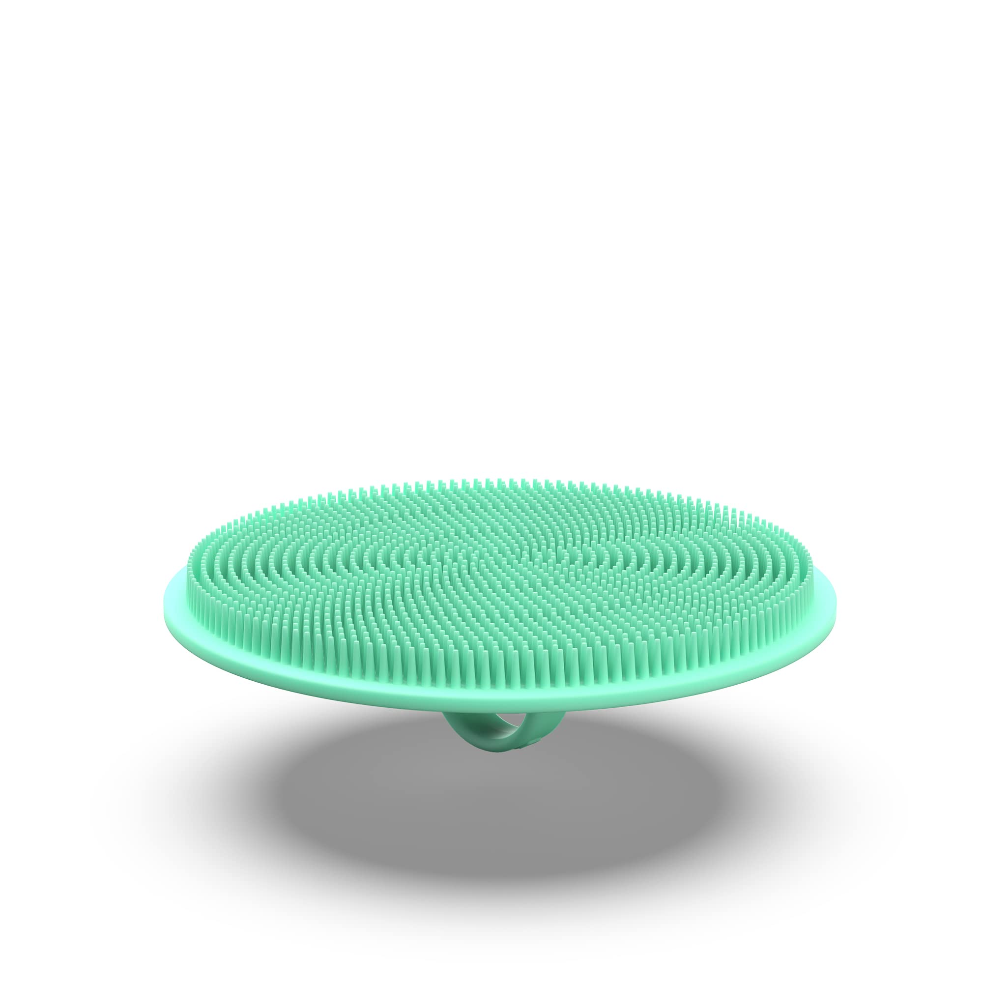 Boie USA Loop Body Scrubber - Soft Silicone-Like Exfoliating Shower Scrubber, Body Cleansing Brush - Hang-to-Wall Loofah Replacement - Body Exfoliator for All Skin Types - Mint