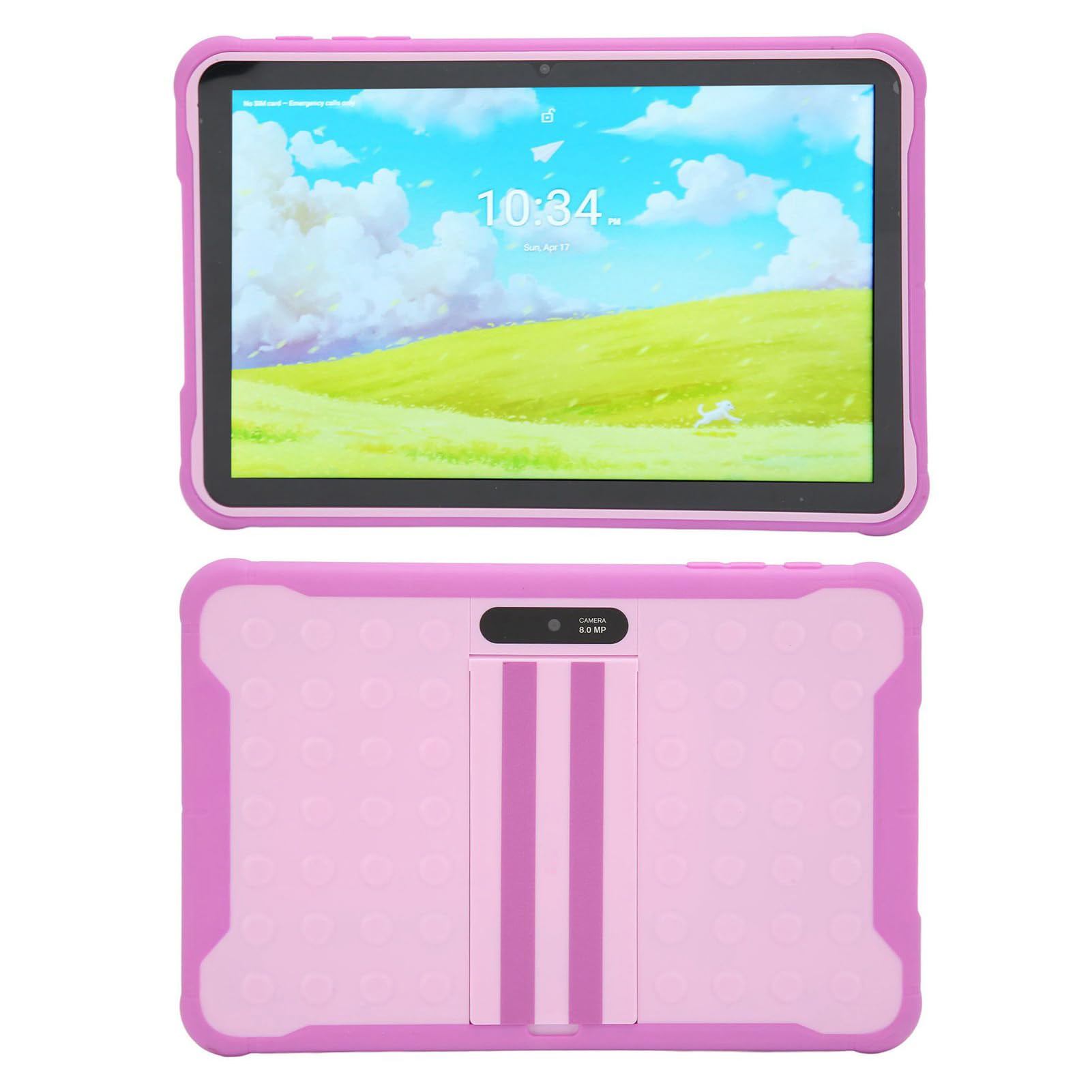 DAUERHAFT Children Tablet, 2GB RAM 32GB ROM Eye Protection Kids Tablet 10 Inch HD IPS Screen for Study for Android 10 (US Plug)