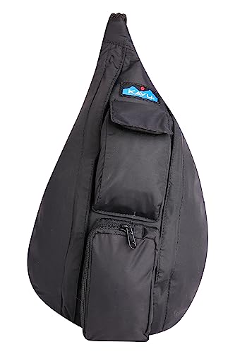 KAVU Mini Rope Sack Sling Crossbody Backpack - Blackout
