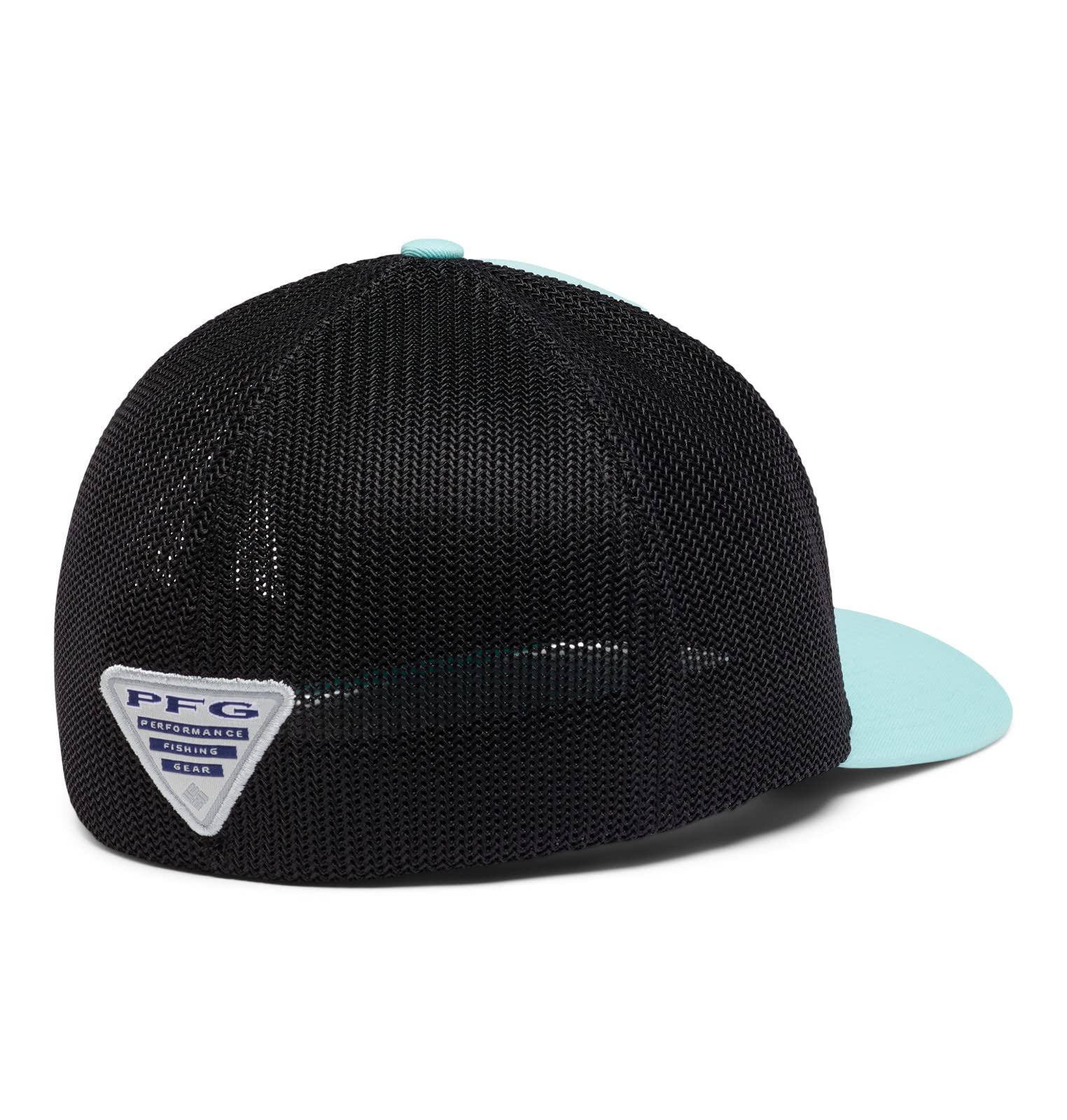 Columbia Unisex PFG Fish Flag Mesh Ball Cap - Low, Gulf Stream/Black/Offshore Slam Flag, Large/X-Large