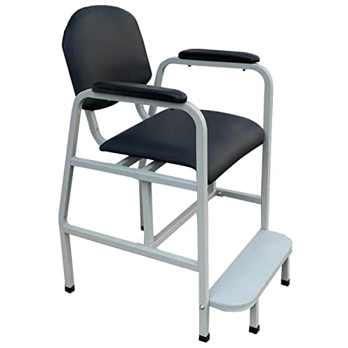 Helsevesen Heavy Duty Steel Frame Hip High Chair with Comfortable Padded Seat,Weight Capacity 500lbs