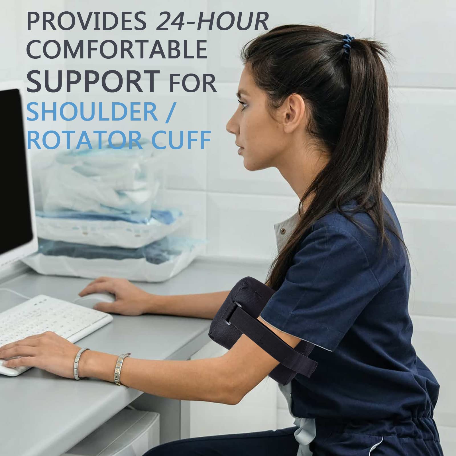 cococar Rotator Cuff Support Pillow, Post Shoulder Surgery Pillow, Shoulder Brace for Rotator Cuff, Shoulder Supports Immobilizers, Side Sleeper Pillow for Shoulder Pain Relief, Arm Support Pillow