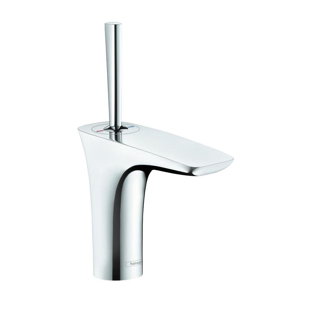 hansgrohe PuraVida Avantgarde Luxury Easy Clean 1-Handle 1 9-inch Tall Bathroom Sink Faucet in Chrome, 15074001
