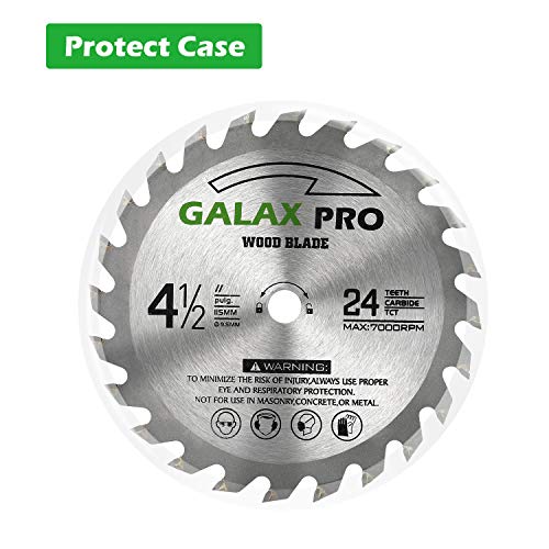 GALAX PRO Saw Blade Set, Pack of 4 Assorted 60T HSS Metal/24T TCT Wood/Diamond 4-1/2-Inch Circular Saw Blade with 3/8" Arbor for Fast Cuttingā¦