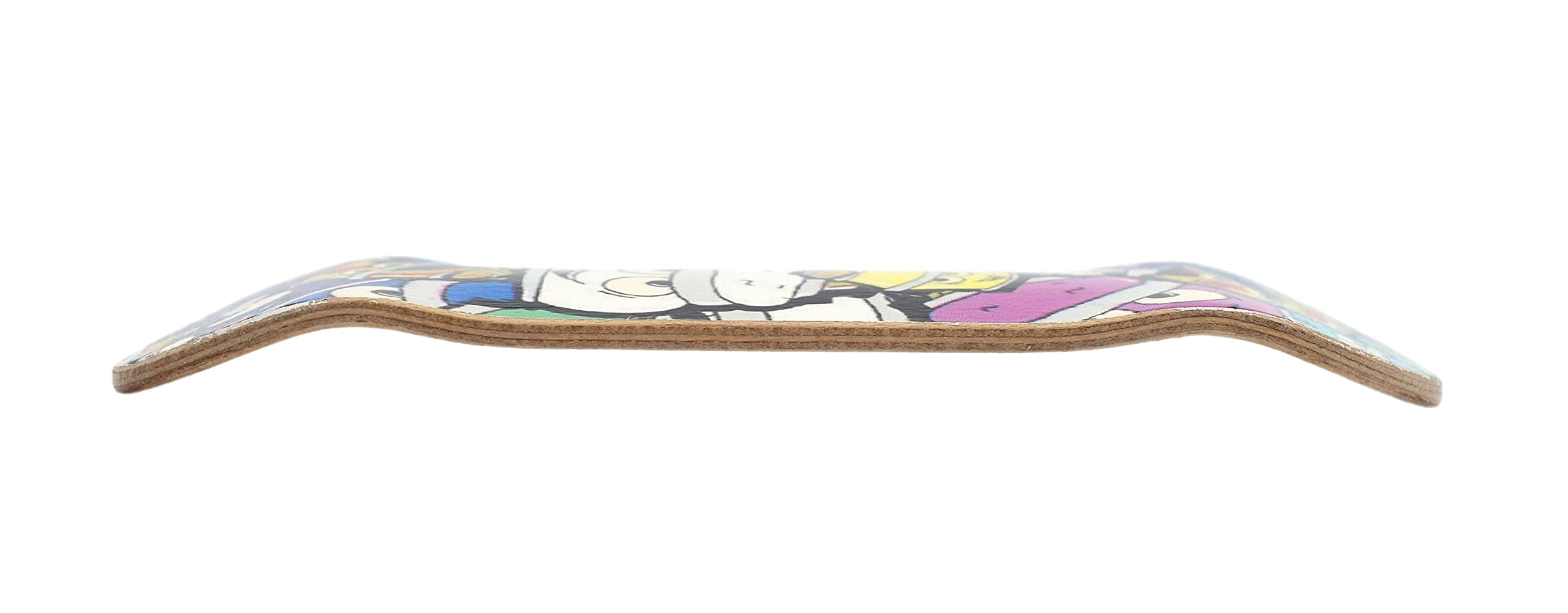 Teak Tuning Premium Fingerboard Graphic Deck, Bubble Bushing Collage - 32mm x 97mm - Heat Transfer Graphics, Pro Shape & Size - Pre-Drilled Holes - Includes Prolific Foam Tape