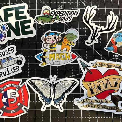 Custom Design Your Own Waterproof Die-Cut Vinyl Stickers Labels - Personalized with Image, Photo, Text or Logo,Dishwasher Safe, Fade & UV Resistant.