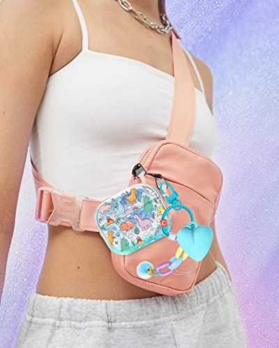 Kokaaee for Airpod Pro & Pro 2 Case Cover Cute Funda Kawaii Women Aesthetic Protector Girls Girly Liquid Glitter Bling Sparkly Design Estuche Keychain Y2K for Apple Airpod Pro 1/2 Cases