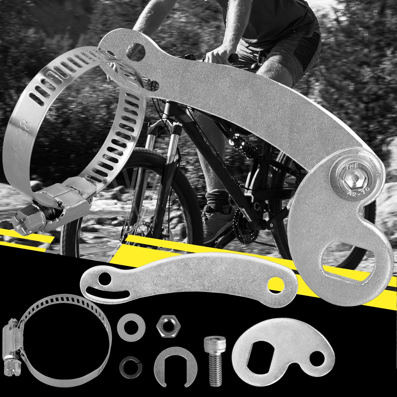 Electric Bike Torque Arm Set,Universal Torque Arm Conversion Kits for Electric Bicycle, EBike Front or Rear Hub Motor （M14） 1 Set