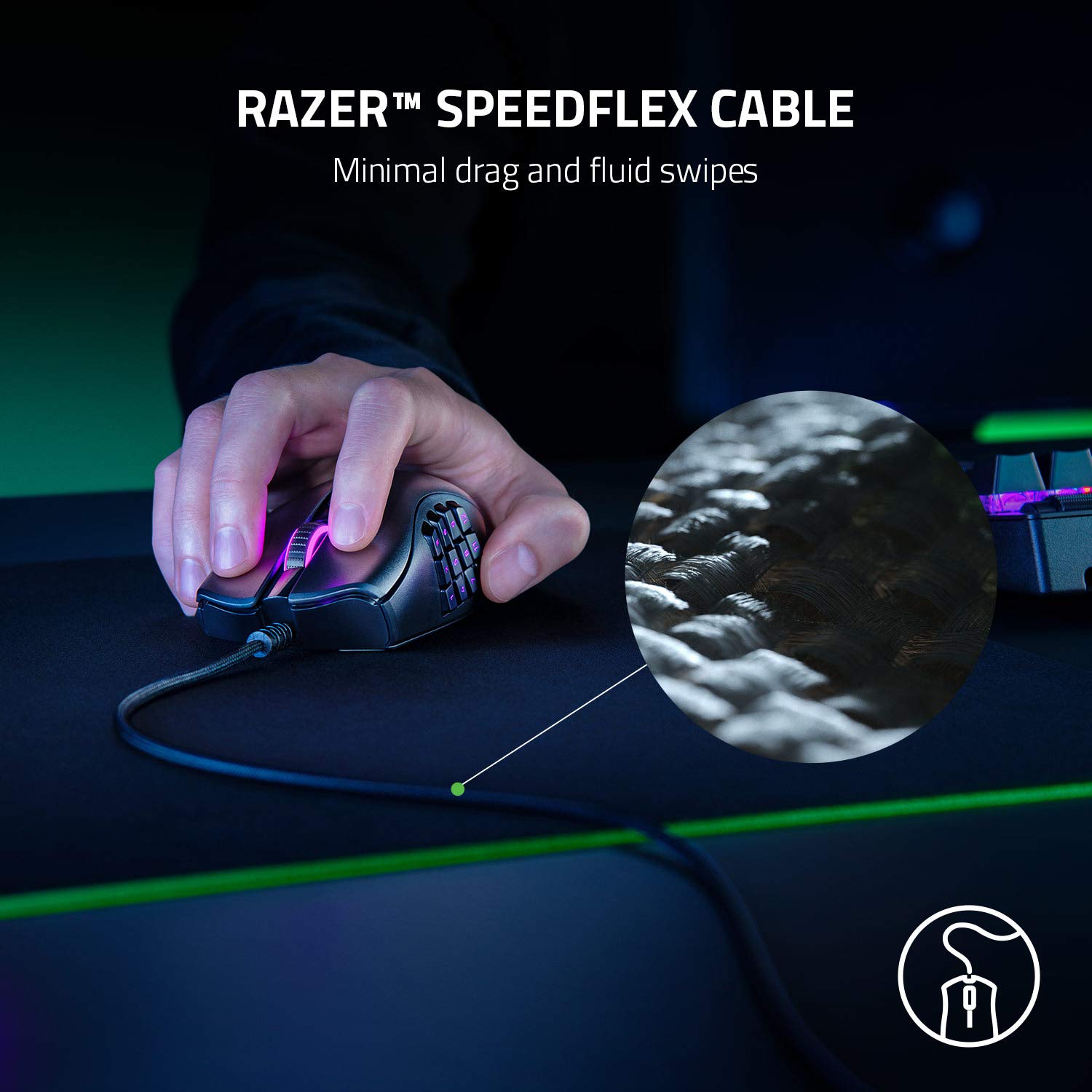Razer Naga X Wired MMO Gaming Mouse Black (Renewed)