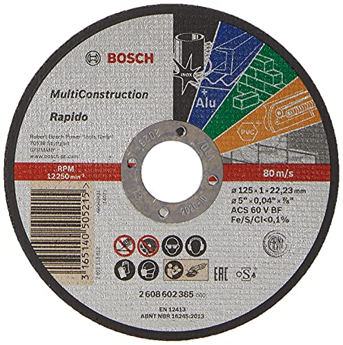 Bosch 2608602385 125mm MultiConstruction disc, Multicolour