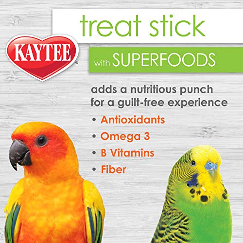 Kaytee Pet Bird Superfood Treat Stick, Flax, 5.5 oz