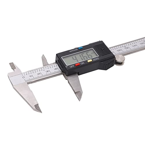 Digital Display Caliper, Electronic Vernier Caliper 0β150mm Multifunctional Metric inch Conversion with 180mah Battery for Measuring Diameter Depth