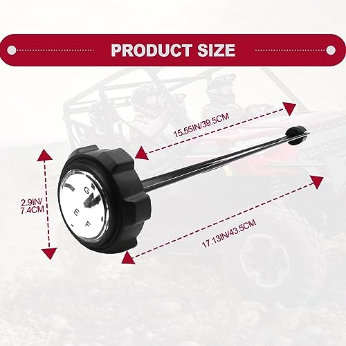 Gas Cap With Gauge Ranger Gas Cap Compatible With Polaris Ranger 400 425 500 700 Upgraded UTV OEM 1240119