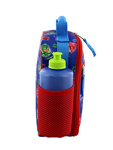 Disney PJ Masks Boy's Girl's Soft Insulated School Lunch Box (One Size, Blue/Red)