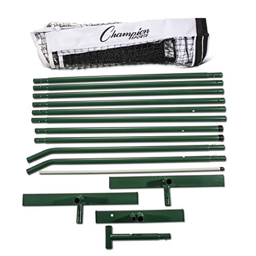 Champion Sports Portable Pickleball Net: Regulation Size Pickle Ball Net System - Easy Assembly Pickleball Nets with Carry Bag - 22β Wide x 36β Tall