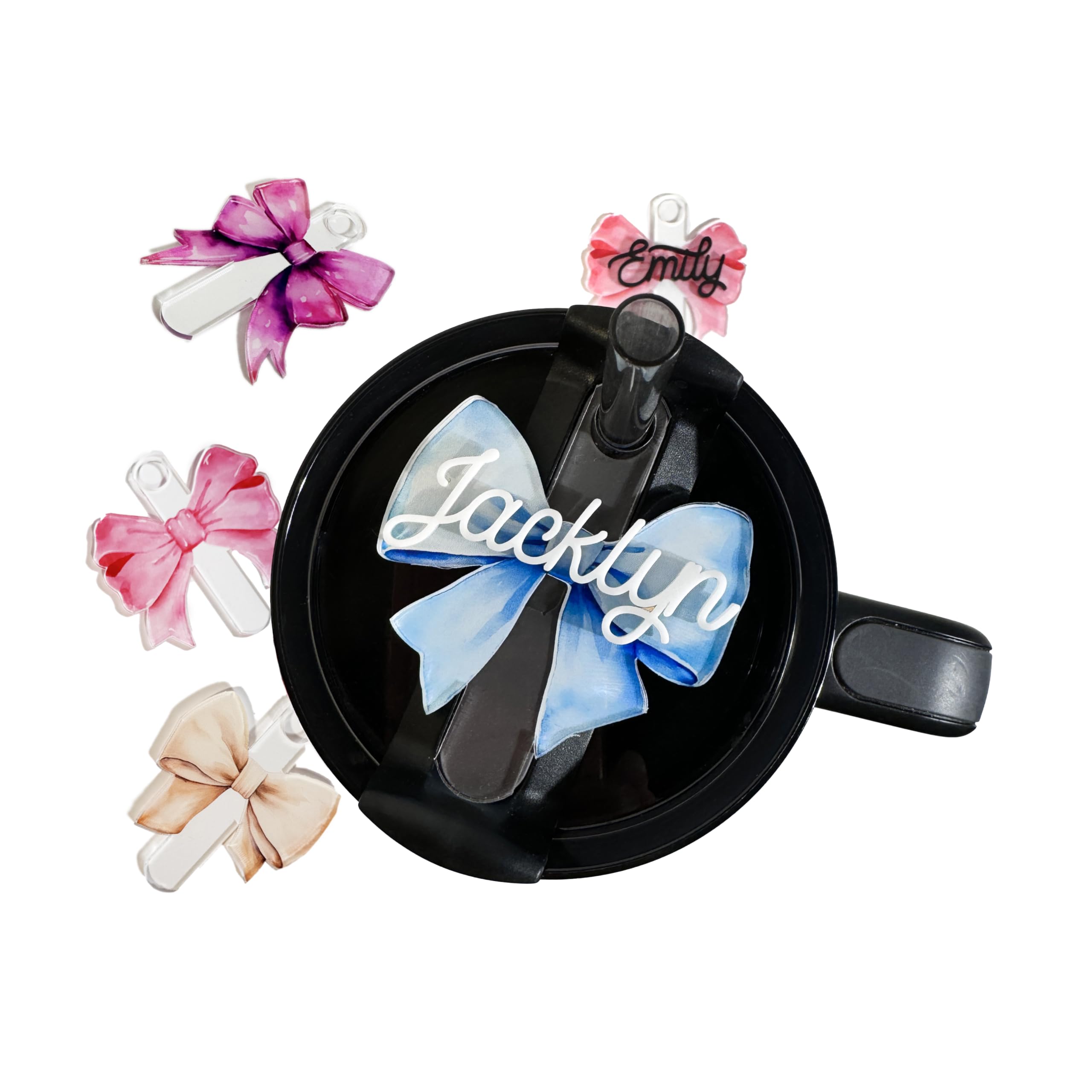 Glam Celebration Name Plate 40oz, 30oz, 20oz, Cup Accessories Name Plate for Lid 20oz, 30oz and 40oz, Personalized Name Plate, Acrylic Tumbler Name Plate, Cup Name Plate