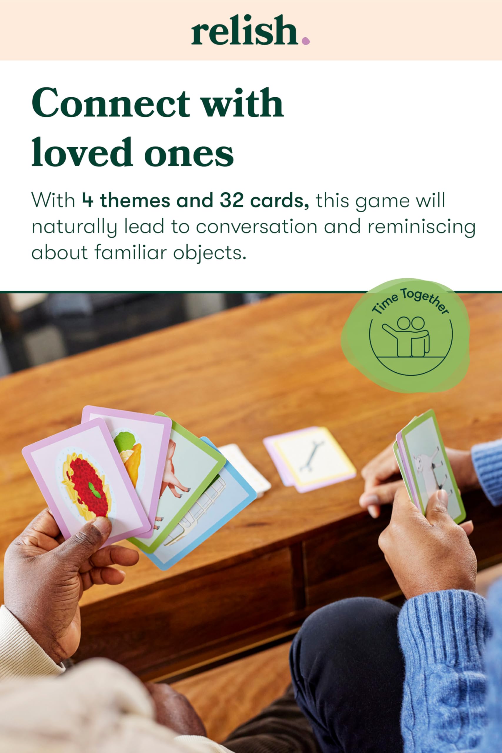 Relish Category Snap - Matching Card Game, Dementia Activities for Seniors, Alzheimer's Products