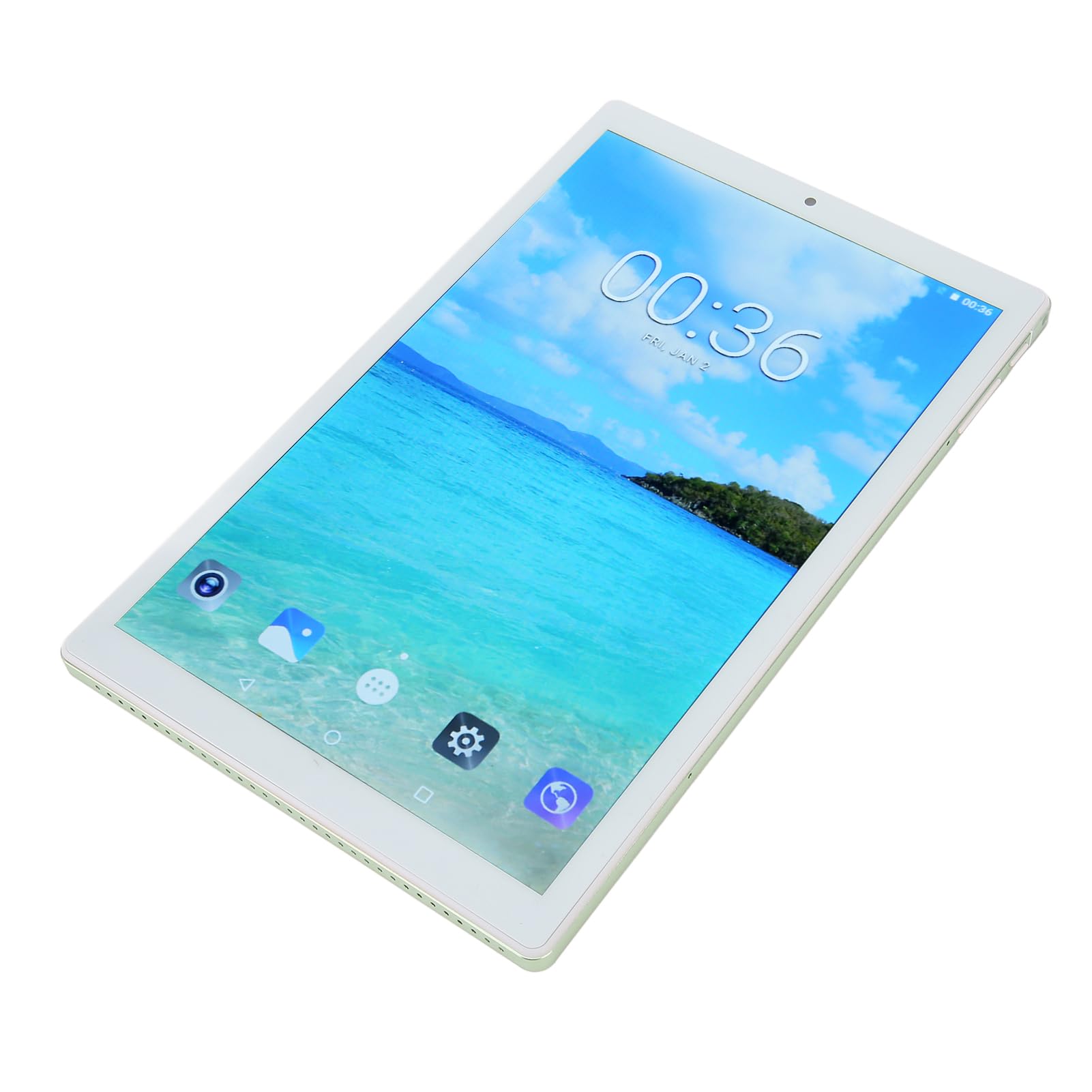 DAUZ HD Tablet, Fast Charge 10.1 Inch HD Tablet US Plug 100-240V Front 5MP Rear 8MP 6000mAh for Work for Study (Green)
