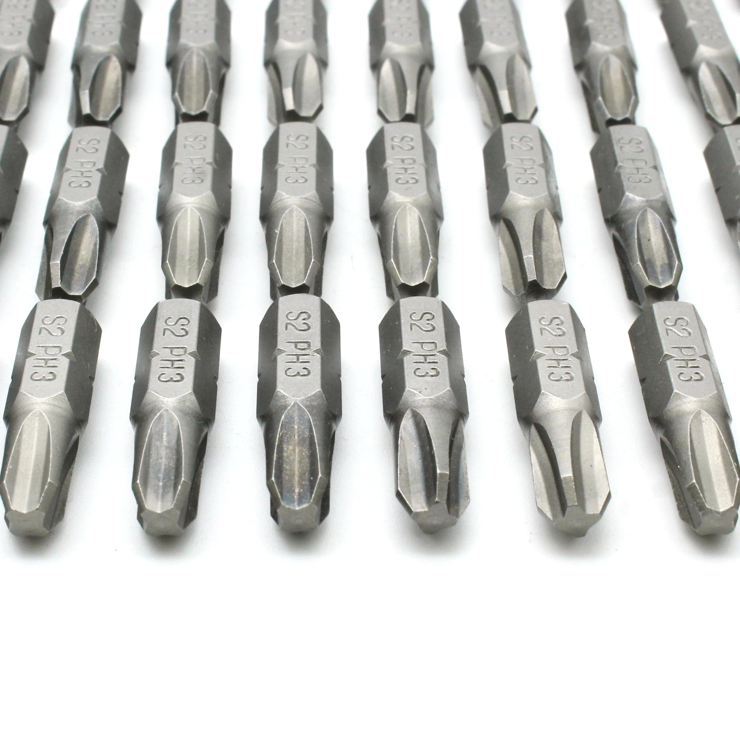 TEMO 50pc PH3 Impact Ready Phillips 1 Inch Screwdriver Insert Bits Hex Shank