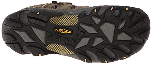 KEEN Women's Voyageur Mid Height Breathable Hiking Boots, Brindle/Custard, 9 Medium US