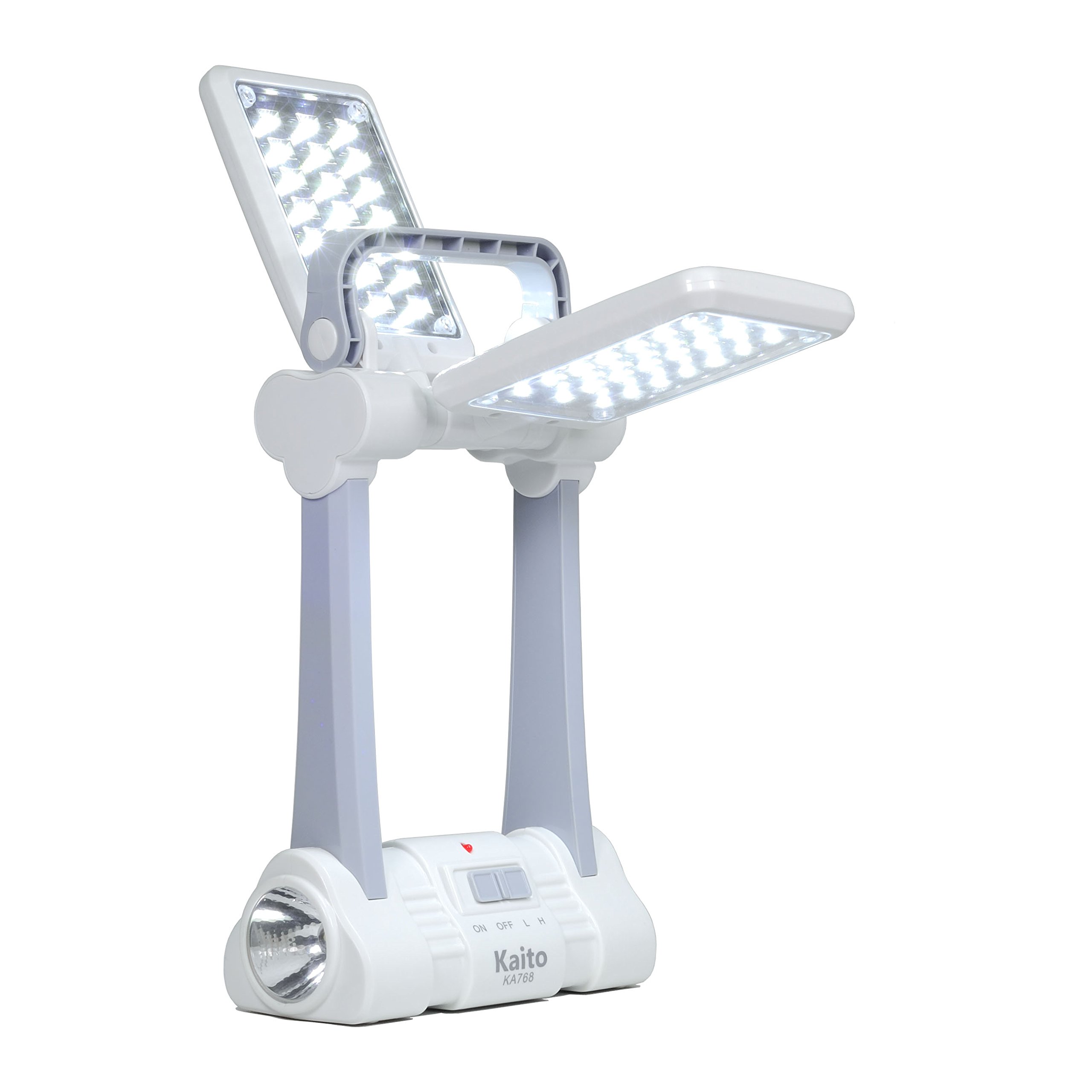 Kaito KA768 Multi-Functional Twin-Panel Rechargeable & Portable Solar LED Lantern