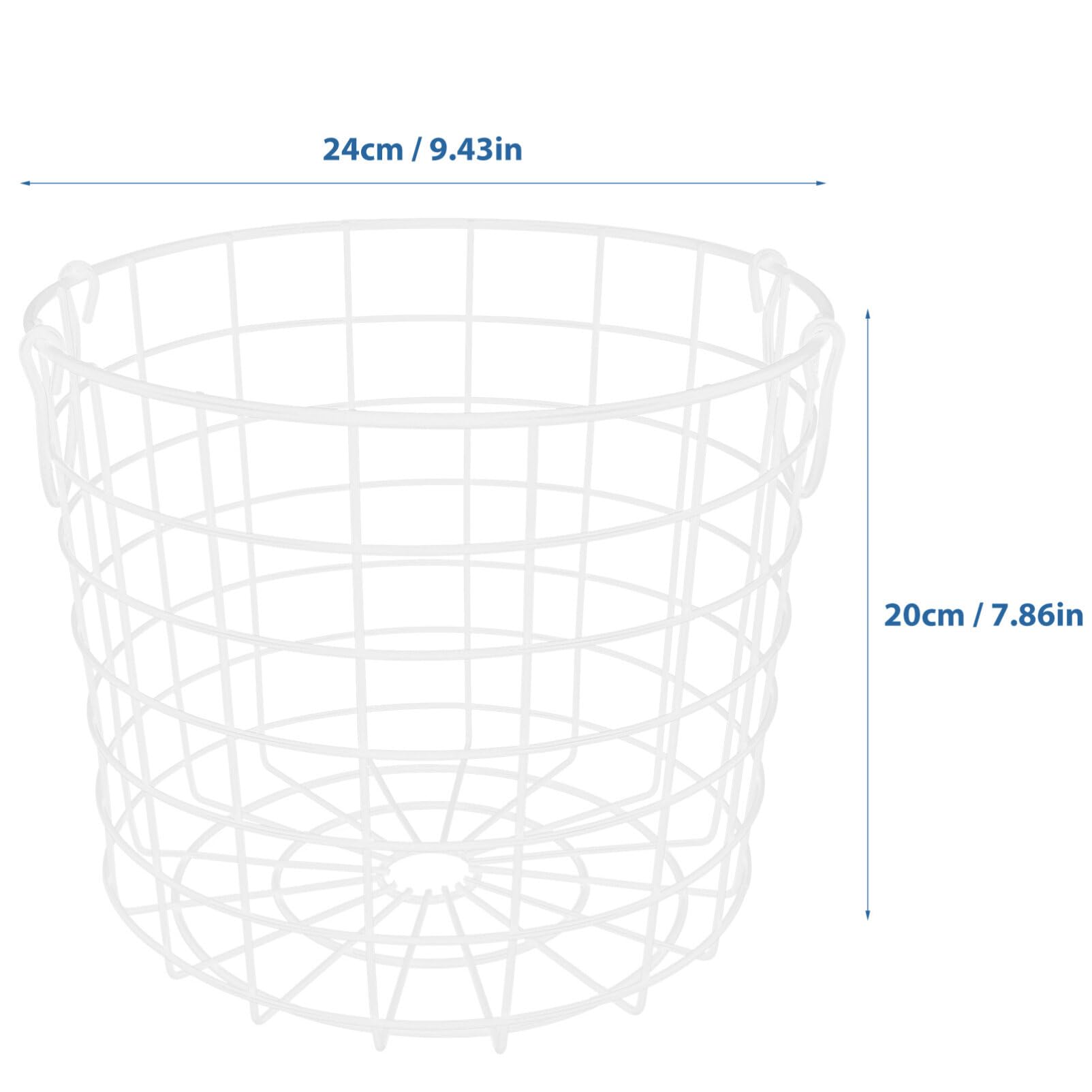 MAGICLULU Iron Wire Laundry Hamper Laundry Storage Basket With Handles Iron Storage Basket