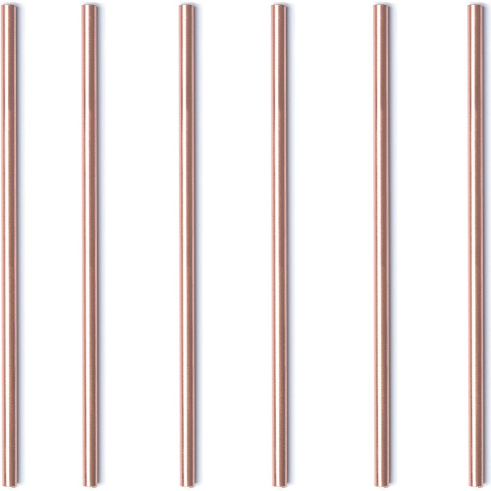 Copper straws – mini 5,5" (14 cm) size – set of 6 solid 100% copper drinking straws – you do not need a copper mug to feel the taste of your Moscow mule, Martini or lemonade