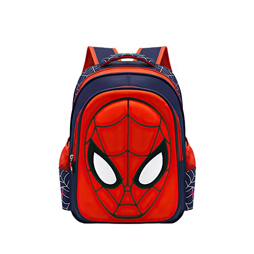 HHZIYA Toddler School Backpack 3D Cartoon Comic Backpacks Waterproof Lightweight Elementary Kids Schoolbag for Boys Girls,Royal Blue